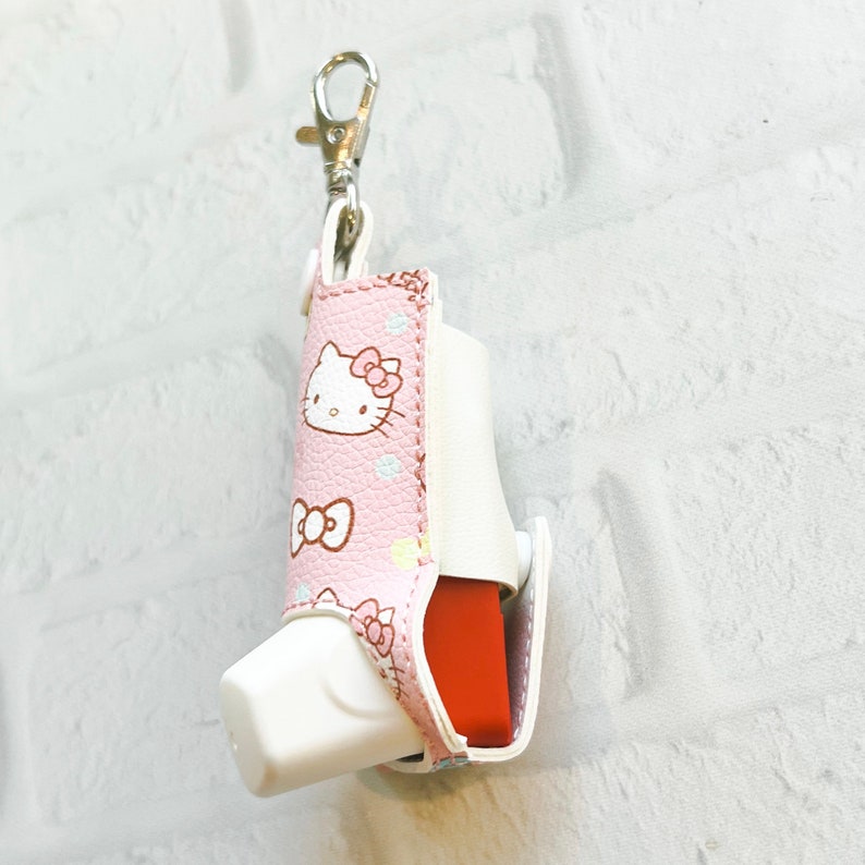 Cartoon White Kitty Inhaler Case Keychain HK Inhaler Holder - Etsy
