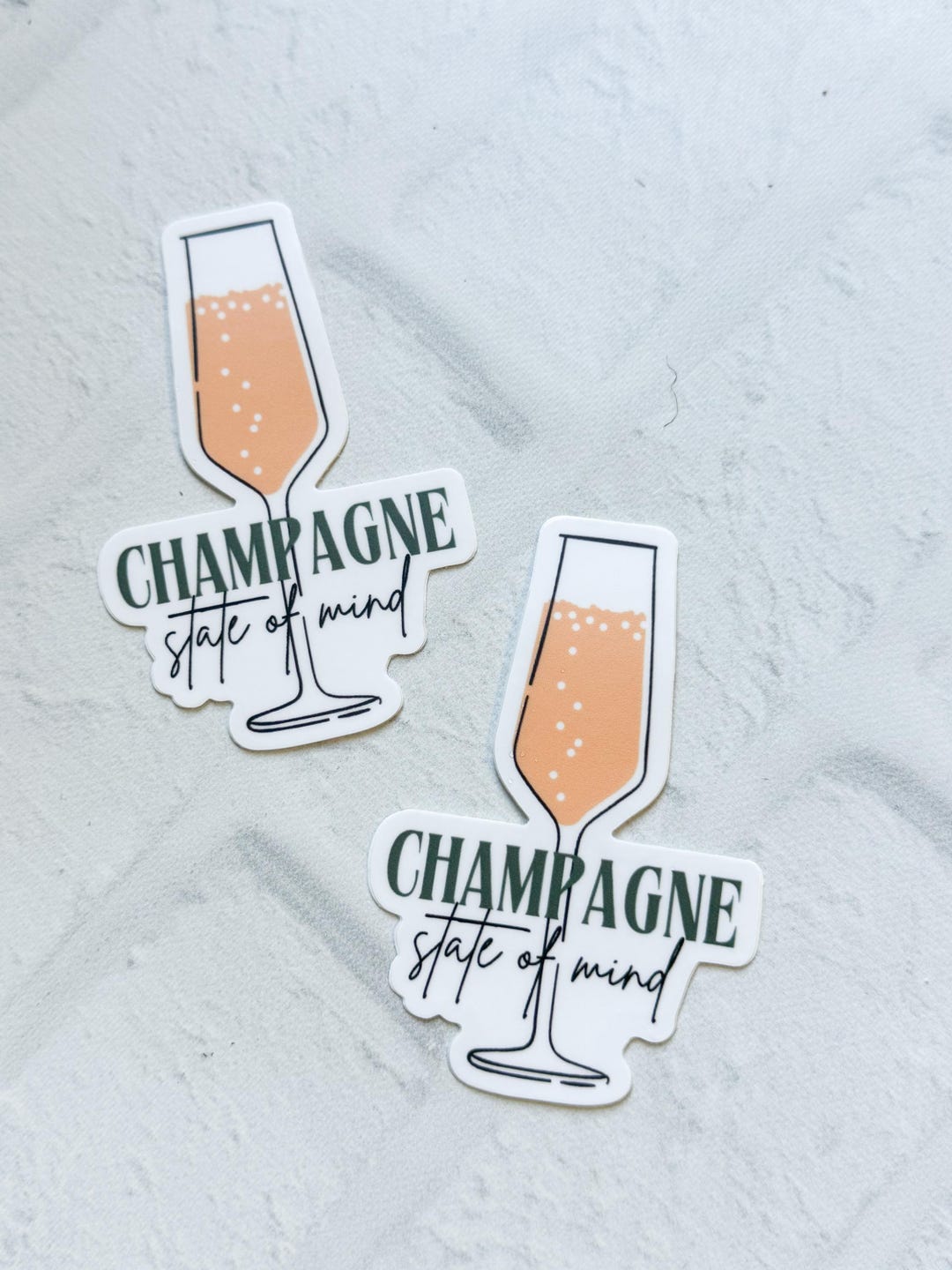 Champagne Saying Waterproof Stickers, Quote Stickers, Champagne ...