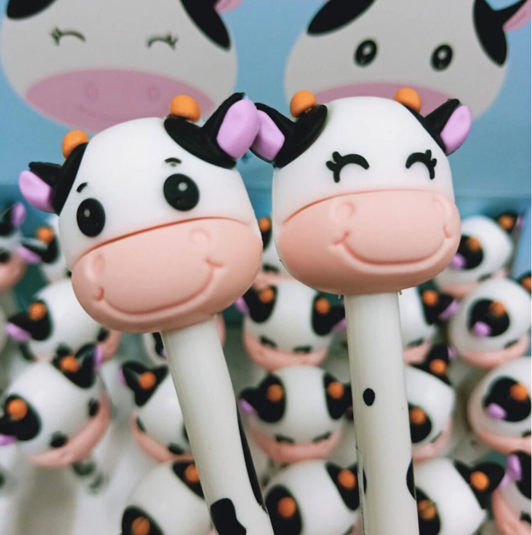 1PC Kawaii Milky Cow Gel Pens,cow Retractable Planner Pens,cow Birthday ...