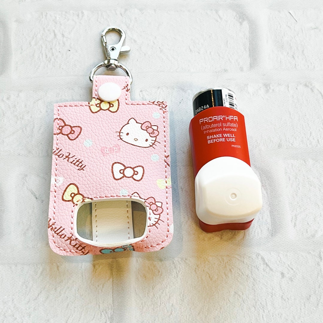 Cartoon White Kitty Inhaler Case Keychain HK Inhaler Holder - Etsy