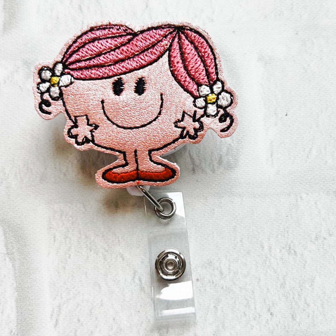 Little Miss Badge Reel,retractable Badge Reel,positive Thinking Badge ...