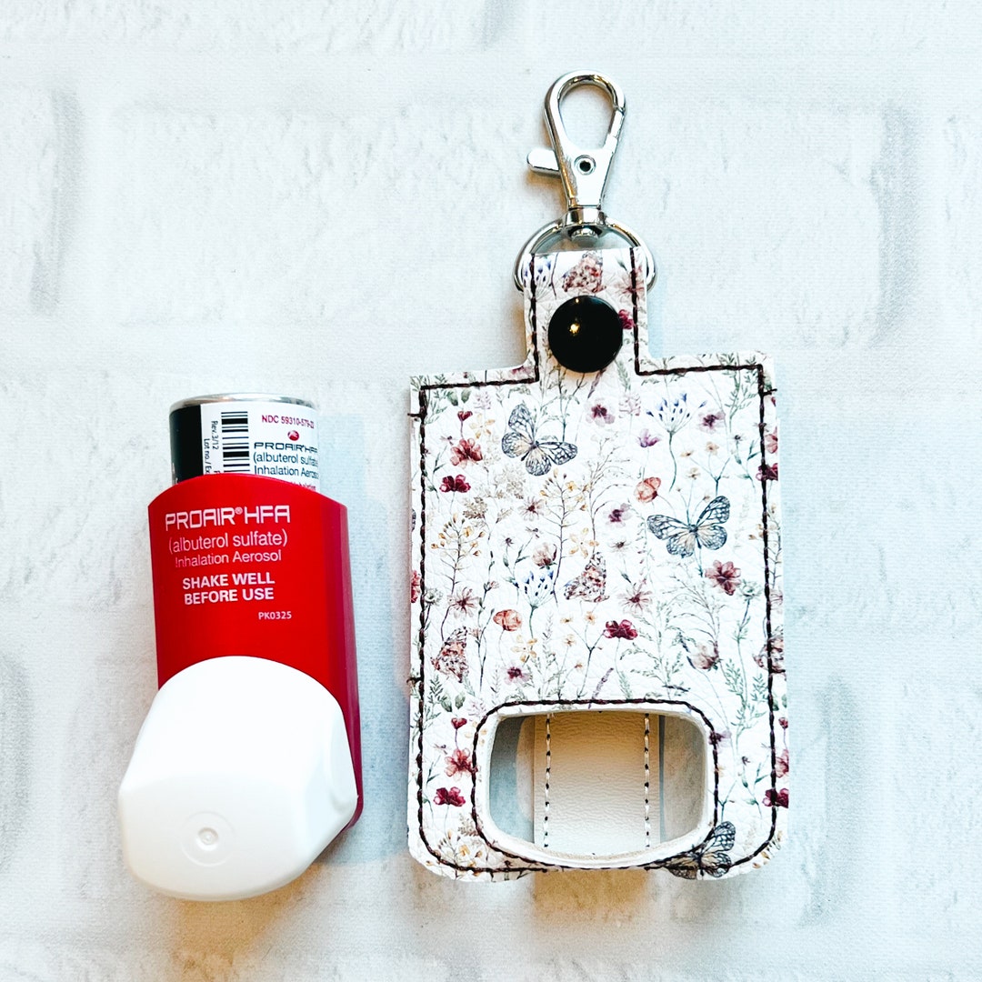 Cottagecore Wildflower 3 Inhaler Case Keychain,inhaler Holder Keychain ...