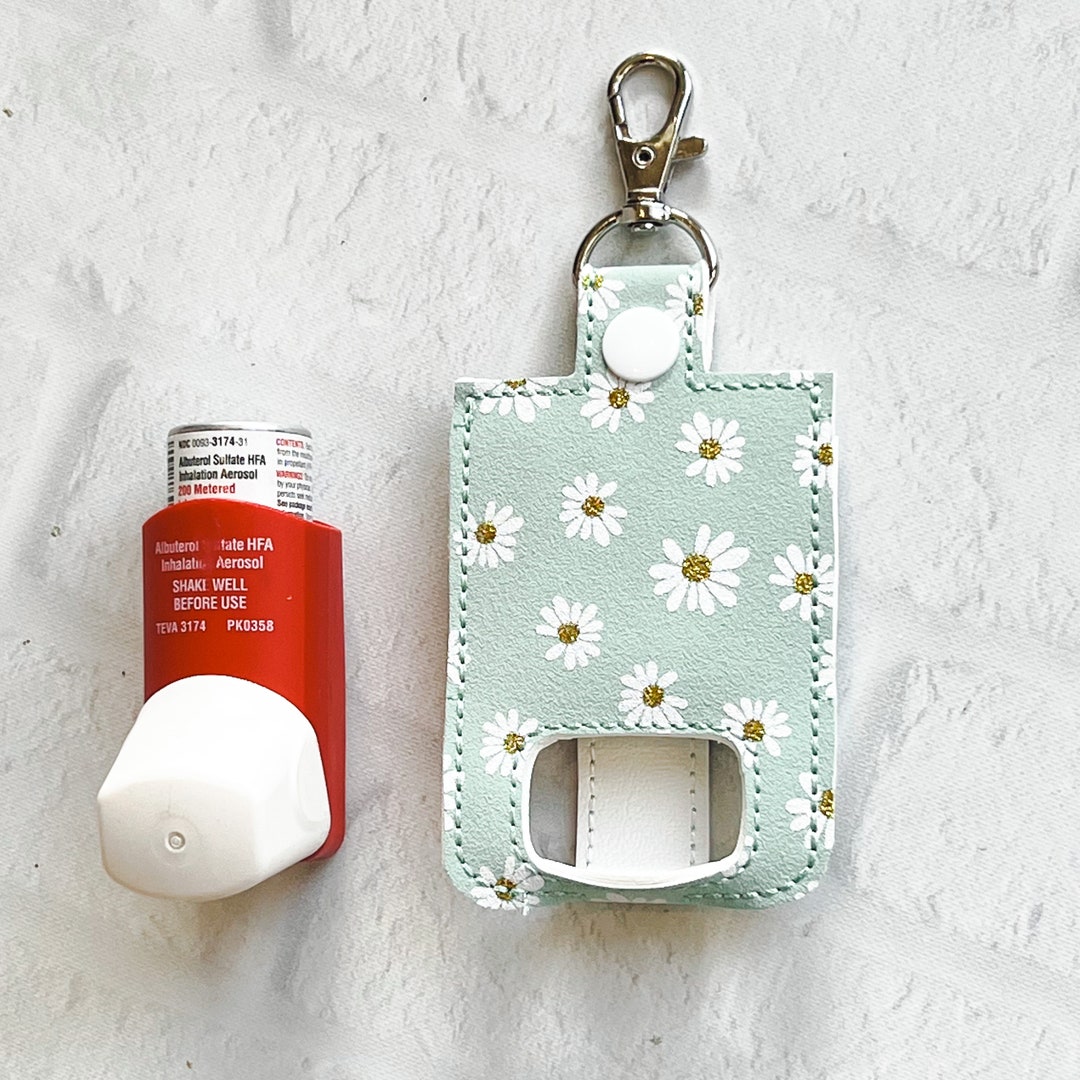 Mint Daisy Inhaler Case Keychain,not Easy Being Wheezy Inhaler Keychain ...