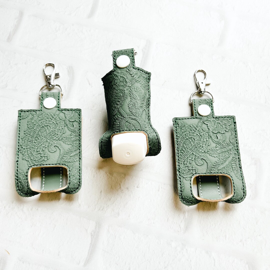 Moss Chenille Embossed Inhaler Case Keychain,inhaler Holder Keychain ...