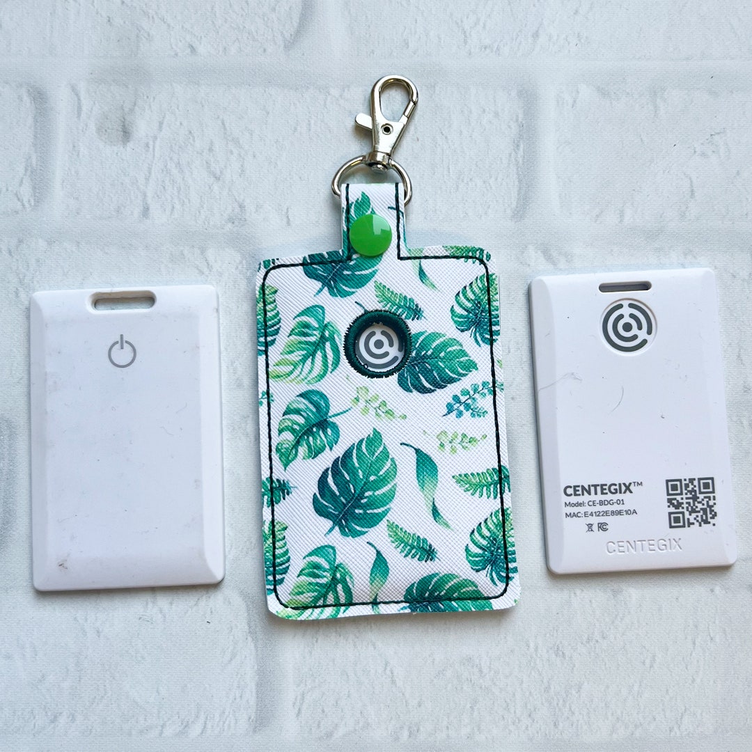 Monstera Centegix ID Holder,alarm Bag Tag,alarm Vertical ID Card Case ...