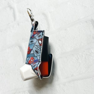 Super Hero Spider Inhaler Case Keychain, Inhaler Holder Keychain,spider ...