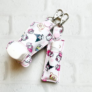Cartoon White Kitty Inhaler Case Keychain, HK Inhaler Holder Keychain ...