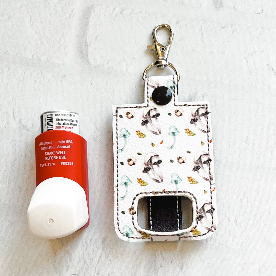 Cottagecore Mushroom Inhaler Case Keychain,inhaler Holder Keychain ...