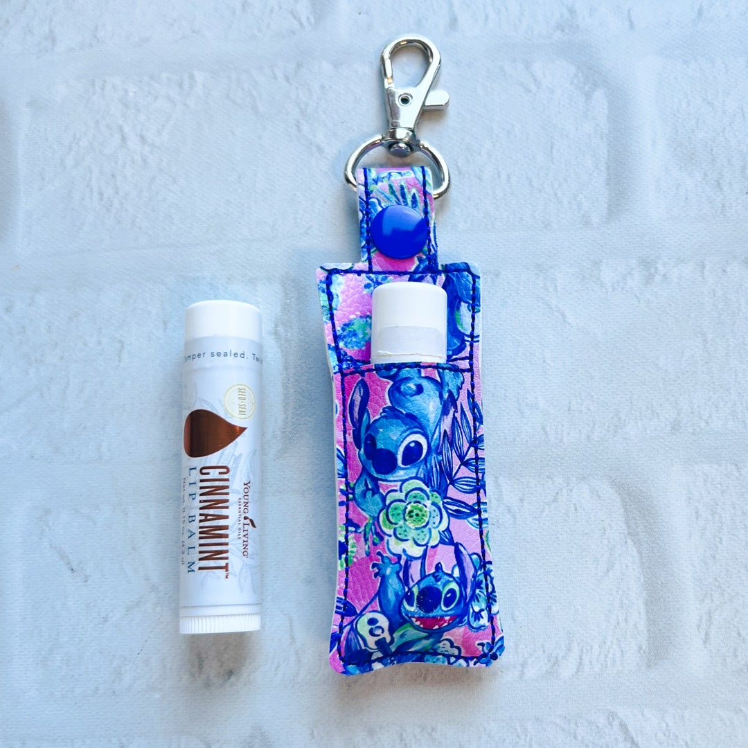 Blue Alien Lily Lip Balm Holder,lip Balm Key Chain,lip Balm Case,gifts ...