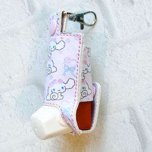 Cartoon White Cinnamon Roll Bunny Inhaler Case Keychain,inhaler Holder ...