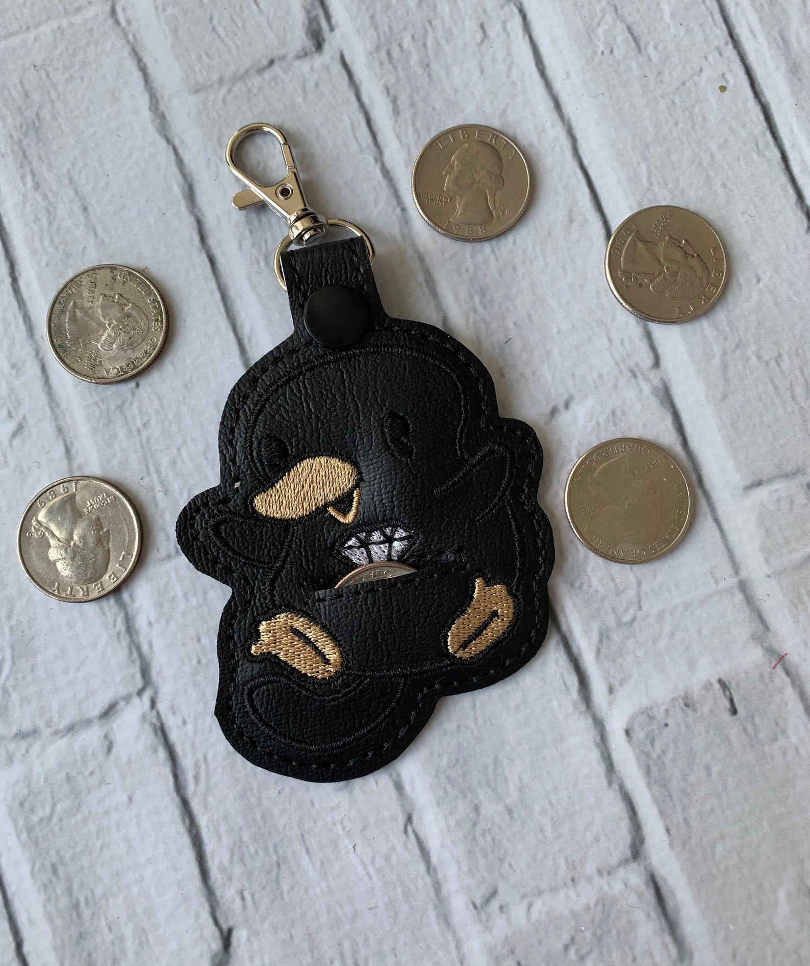 Aldi Niffler Quarter Keeper Keychain Keyfob, Aldi Quarter Holder, Aldi ...