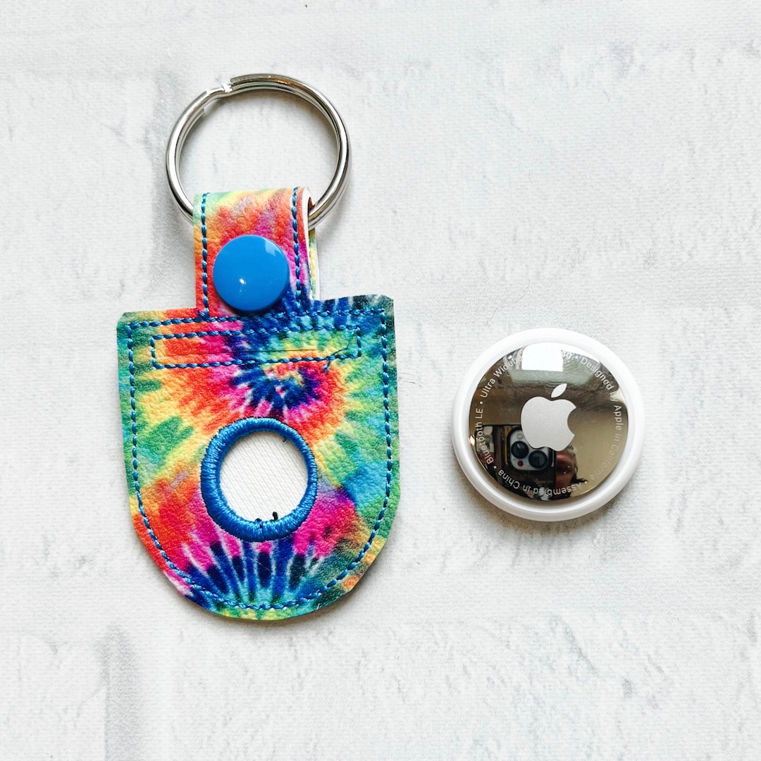 Tie Dye 4 Apple Air Tag Holder, Custom Apple Air Tag Keychain Case ...