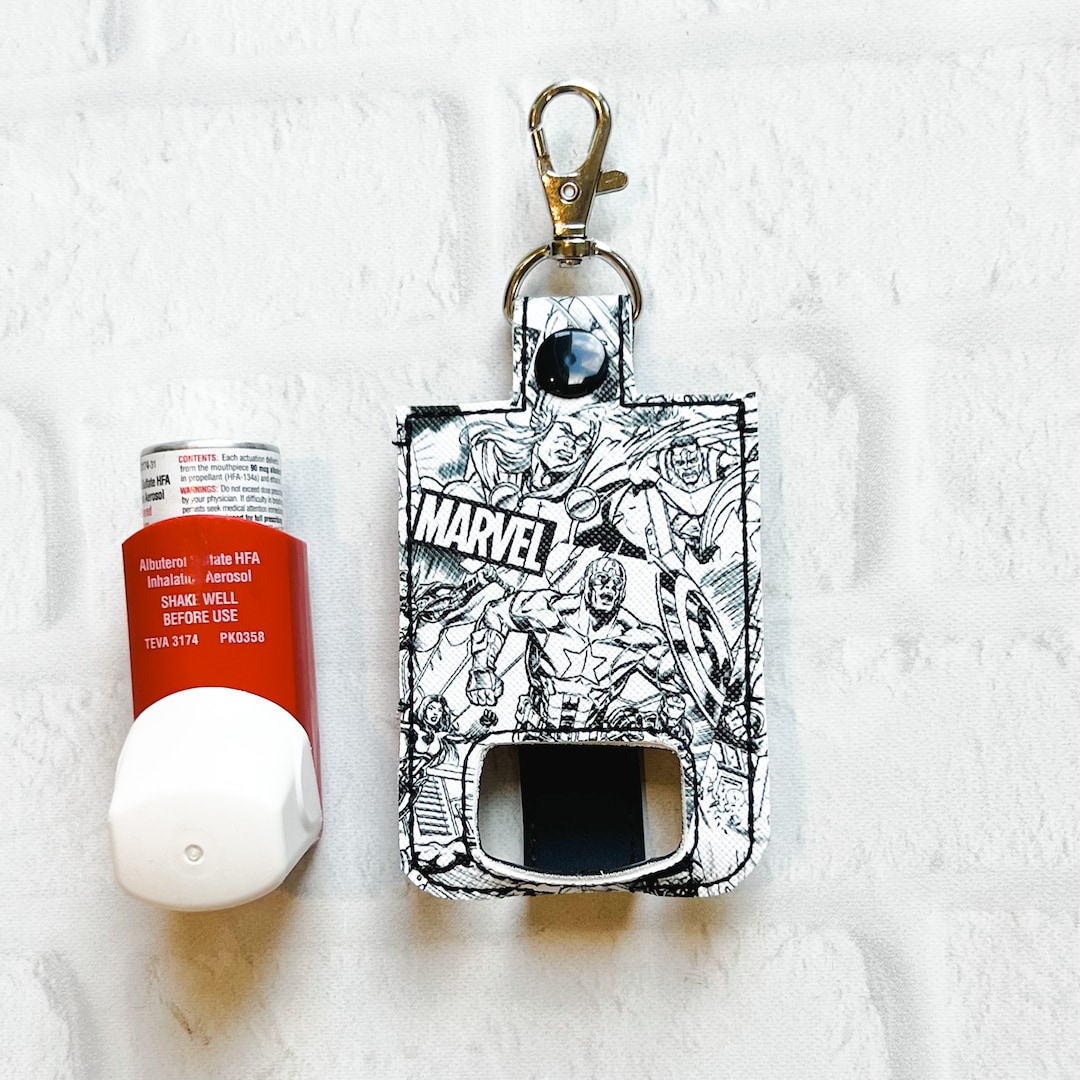 Comic Super Heroes Inhaler Case Keychain, Inhaler Holder Keychain ...