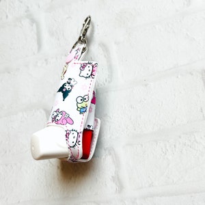 Cartoon White Kitty Inhaler Case Keychain, HK Inhaler Holder Keychain ...