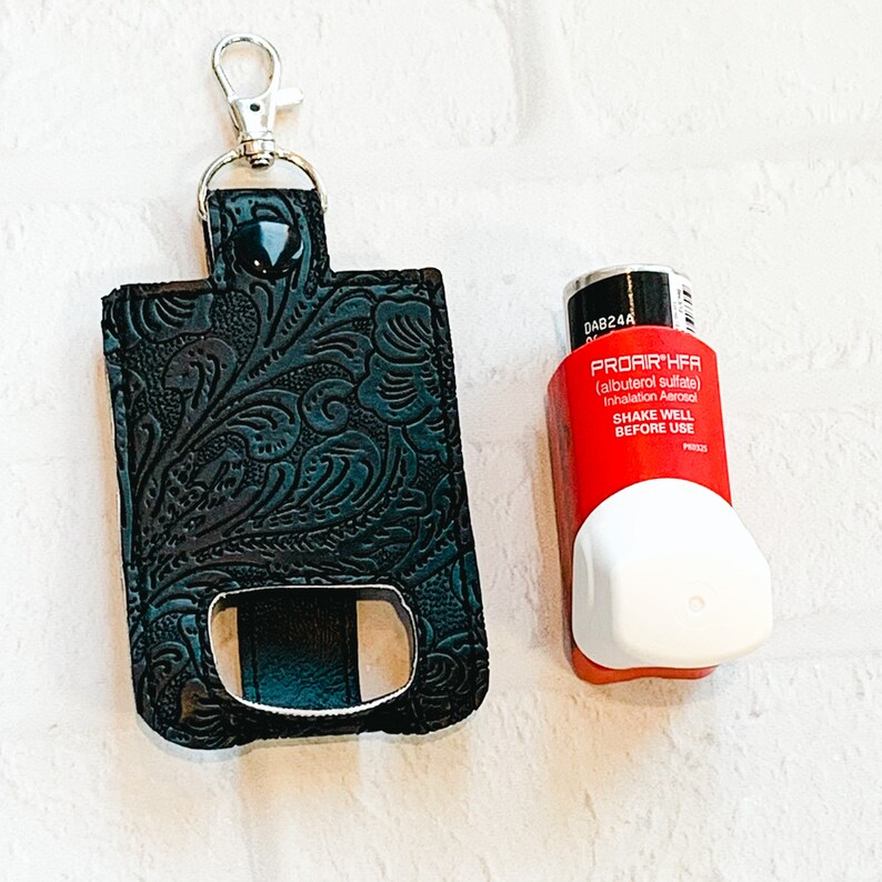 Blackout or Black Embossed Inhaler Case Keychain Inhaler - Etsy
