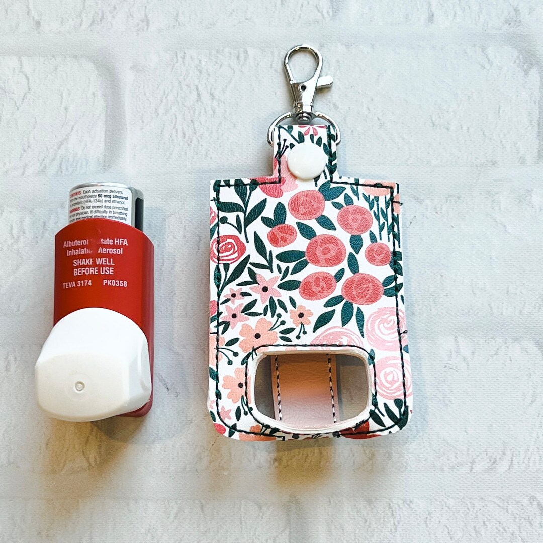 First Blush Floral Inhaler Case, Inhaler Holder Keychain, Inhaler ...
