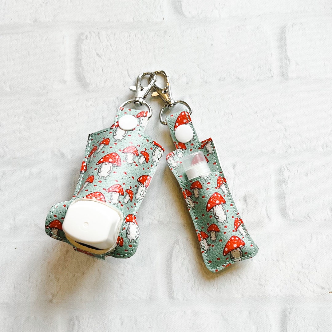 Cottagecore Mushroom Inhaler Case Keychain,inhaler Holder Keychain ...
