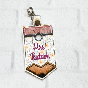 Cottagecore Wildflower Centegix Pencil ID Holder, Teacher ID Lanyard ...