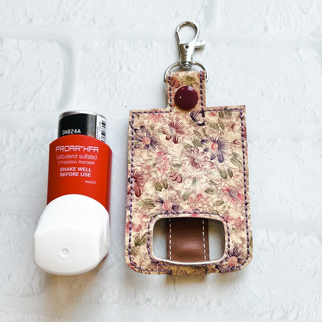 Cottagecore Floral Inhaler Case, Inhaler Keychain, Inhaler Clip Holder ...
