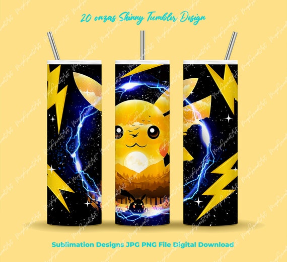 Cute Pikachu Pokemon Design for Skinny 20 Oz. Sublimation - Etsy Australia