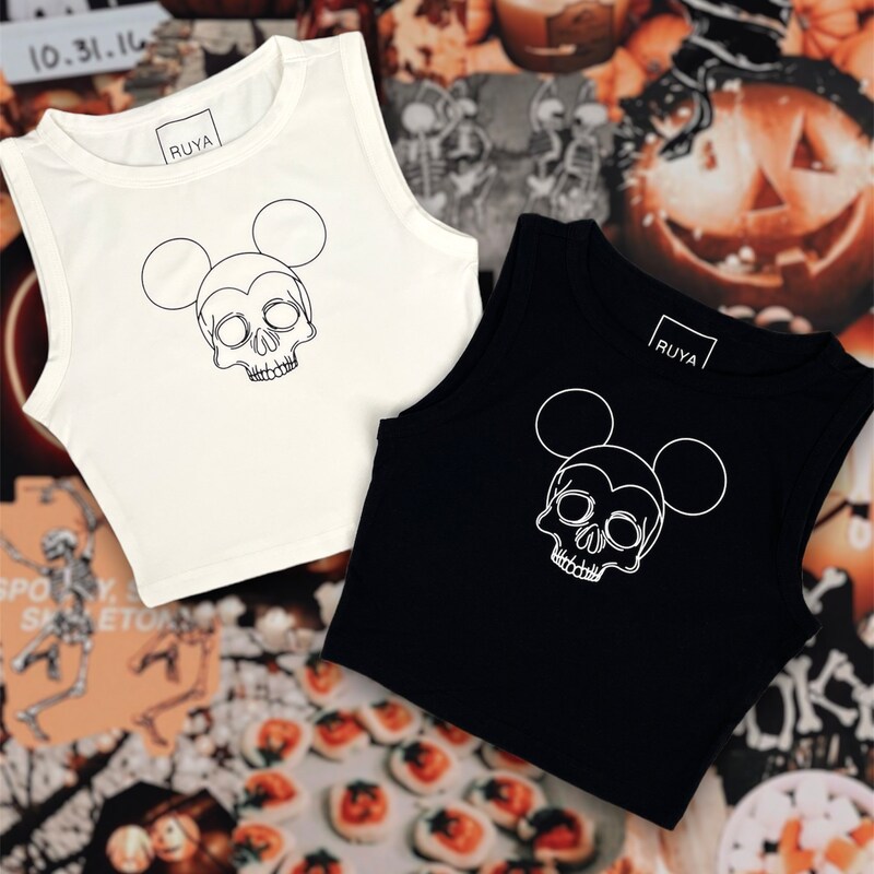 Skull Crop Top - Etsy