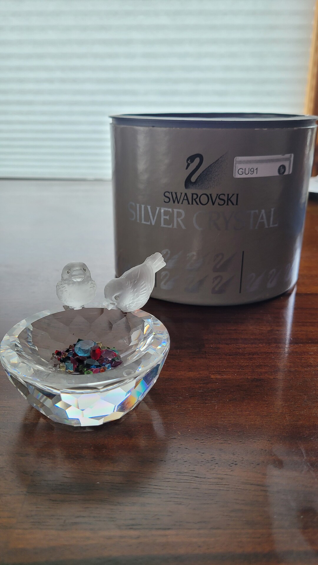 Swarovski Crystal Bird Bath With Mini Crystals & Original Box - Etsy