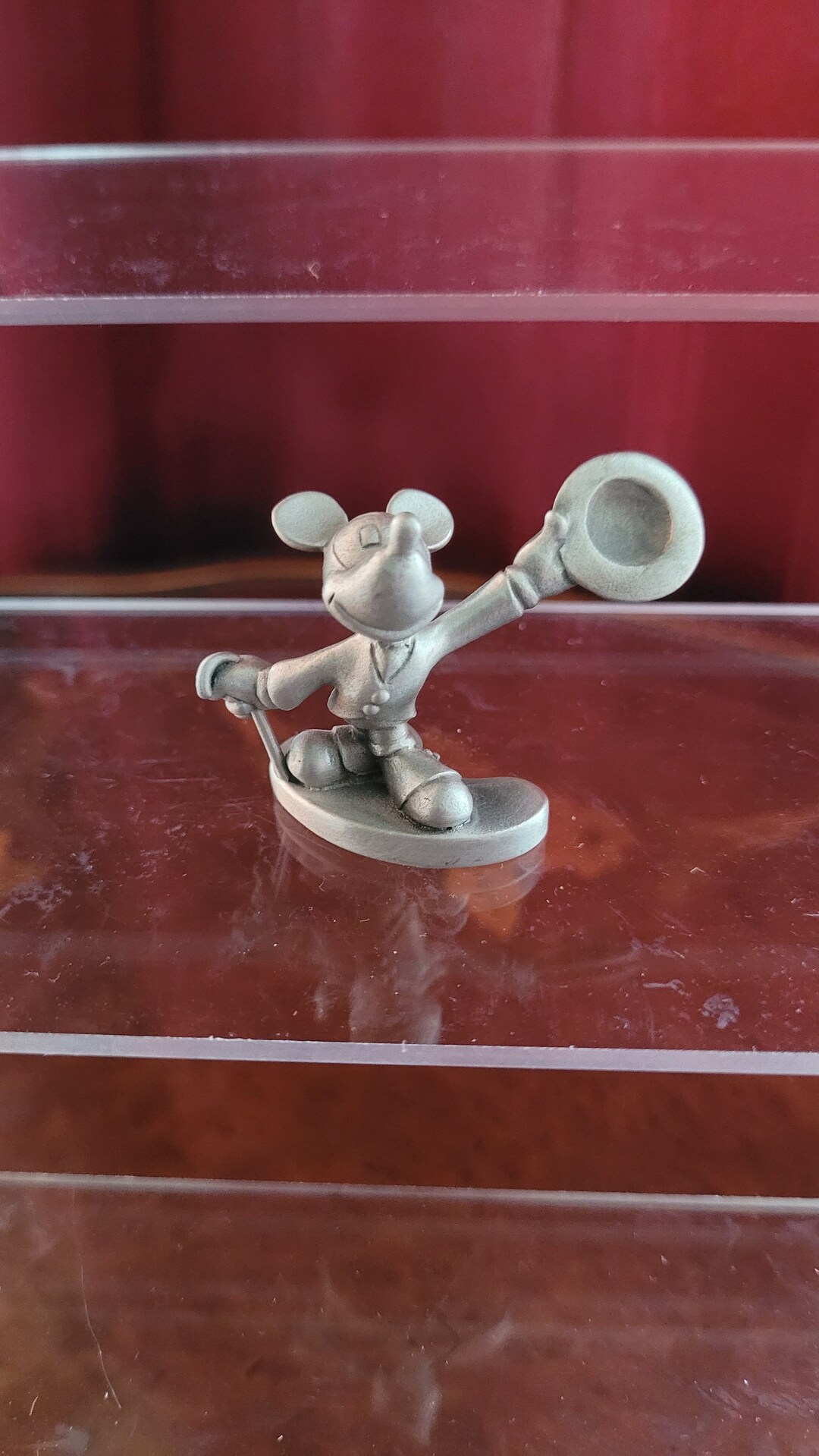 Vintage Hudson Fine Pewter Nifty Nineties Mickey Mouse #5129 Figurine ...