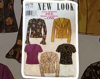 New Look S0265 Tunic Top Sewing Pattern, Loose Blouse Sewing Pattern ...