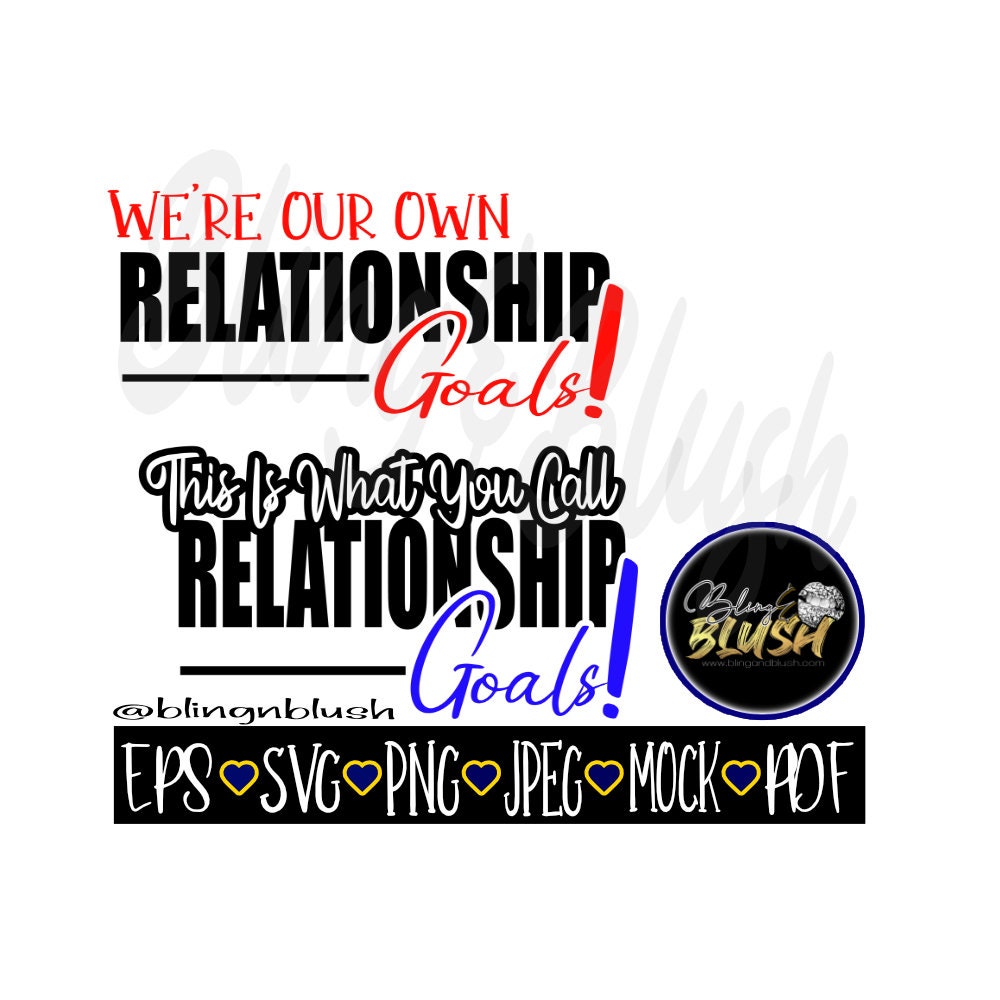 Relationship Goals SVG His and Her JPEG Just Married PNG - Etsy