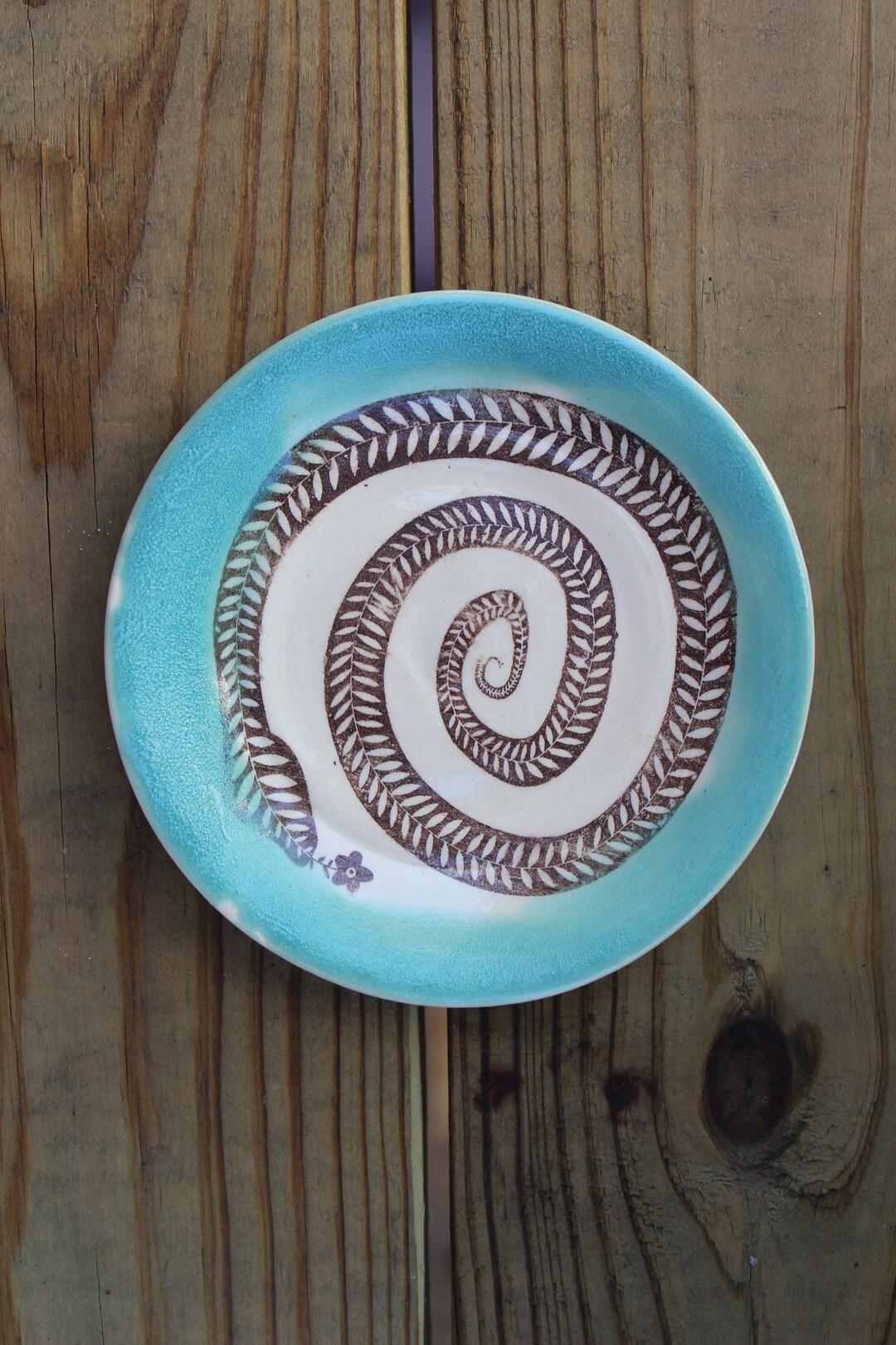 Blue Snake Plate - Etsy