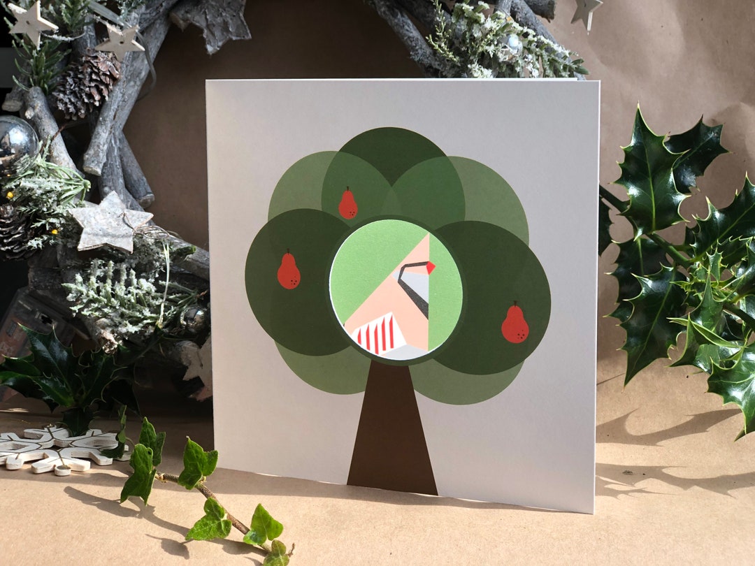 Partridge in a Pear Tree Card - Etsy