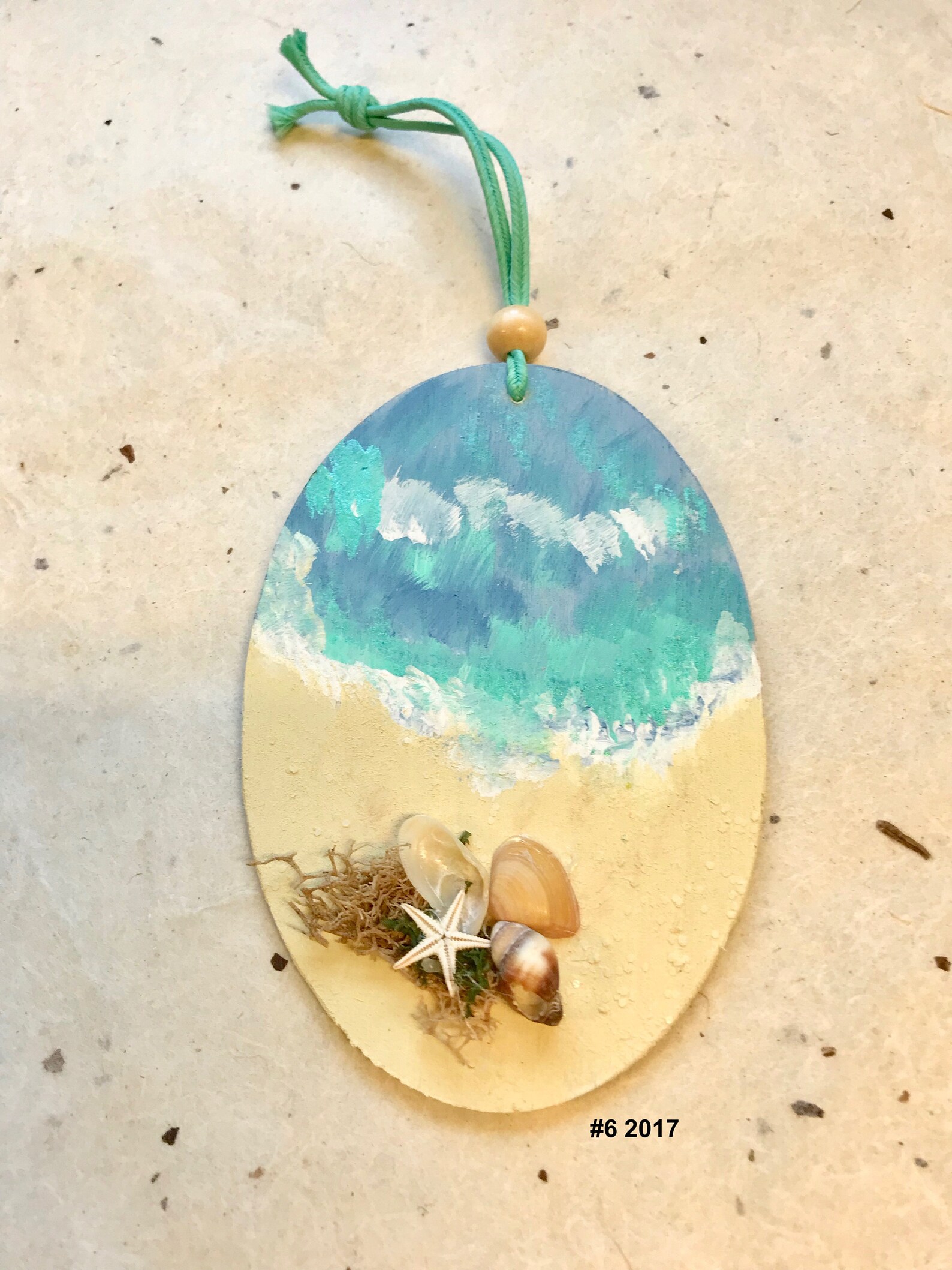 Beach Ornaments, Hand Painted Beach Ornaments, Siesta Key Shells ...