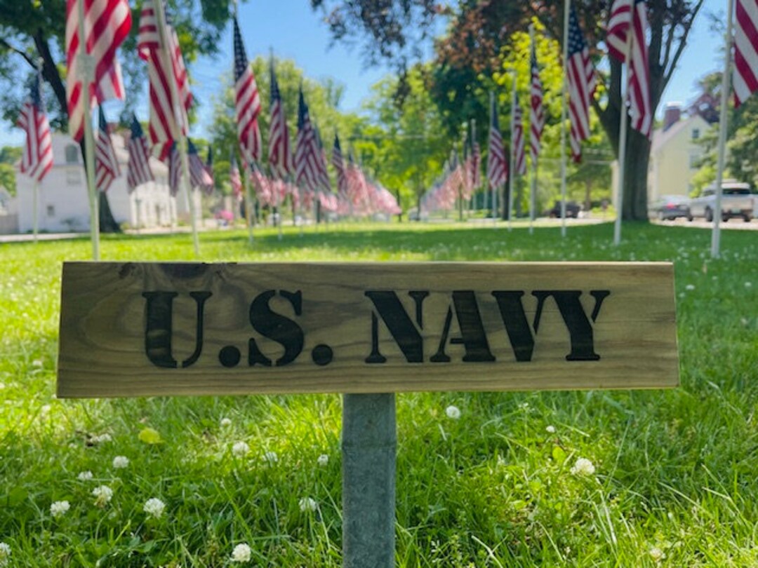 U.S. Navy Laser Etched Hanging Sign - Etsy