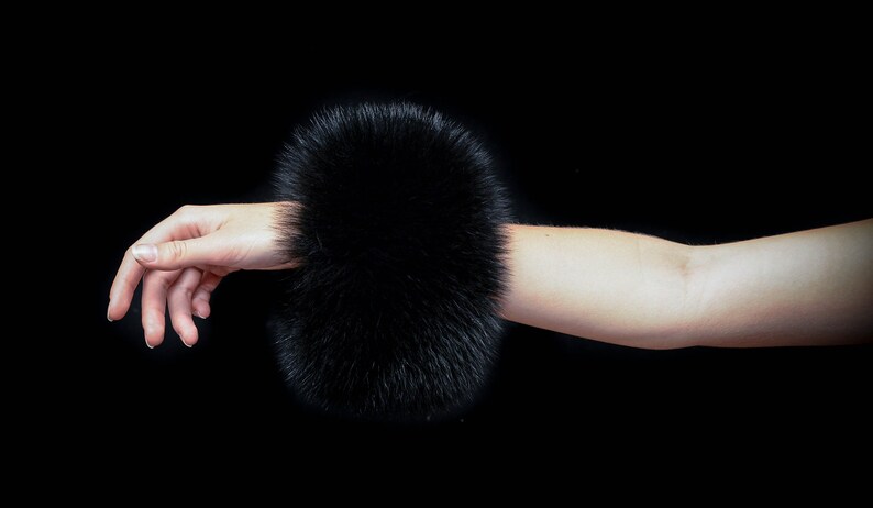 Genuine Fox Fur Cuffs Warmers Wristbands Arm Bands | Etsy
