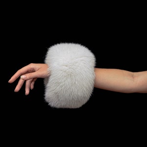 Genuine Fox Fur Cuffs Warmers Wristbands Arm Bands - Etsy