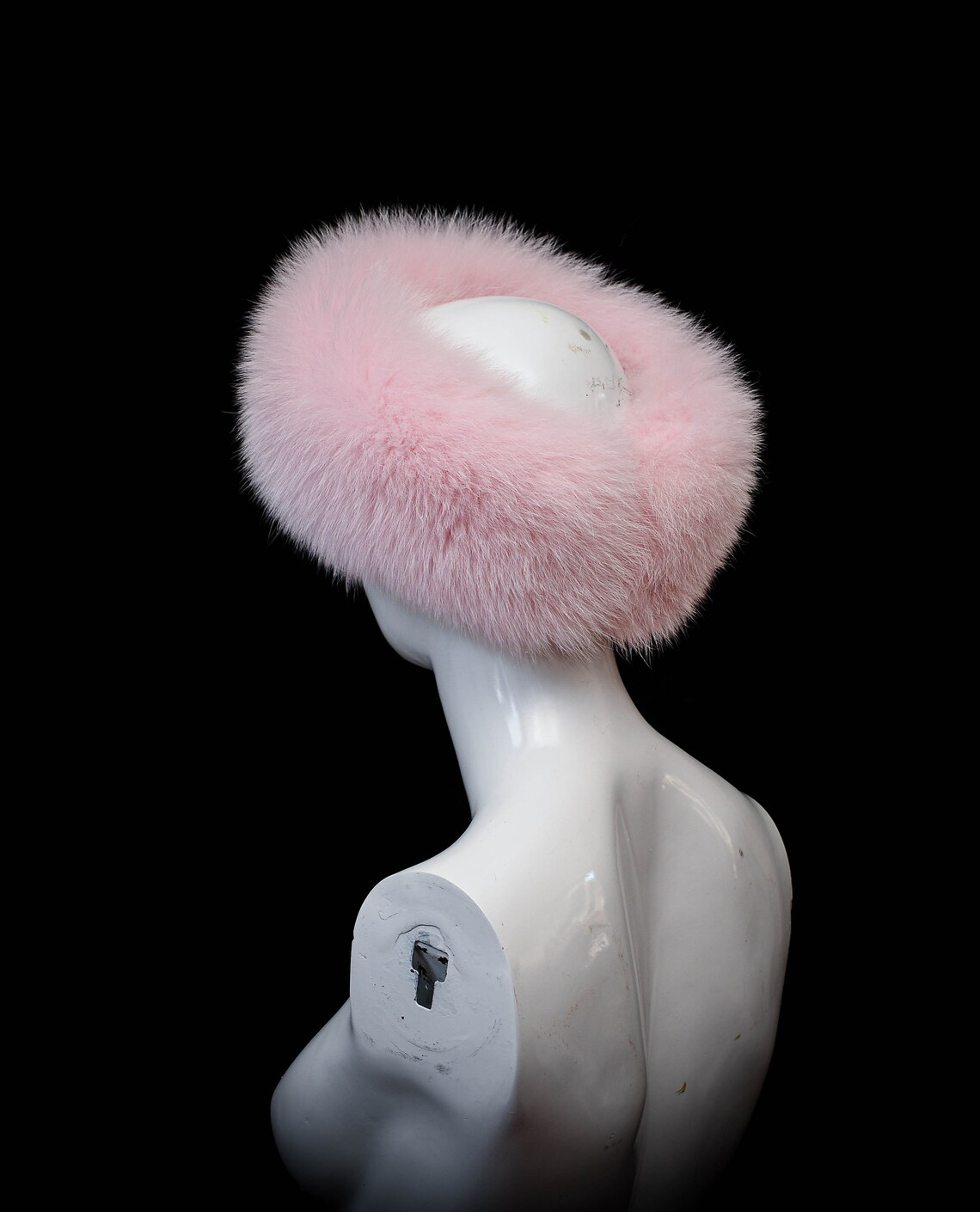 Arctic Blush Pink Fox Fur Luxury Stylish Ski Headband Headwrap Ear ...