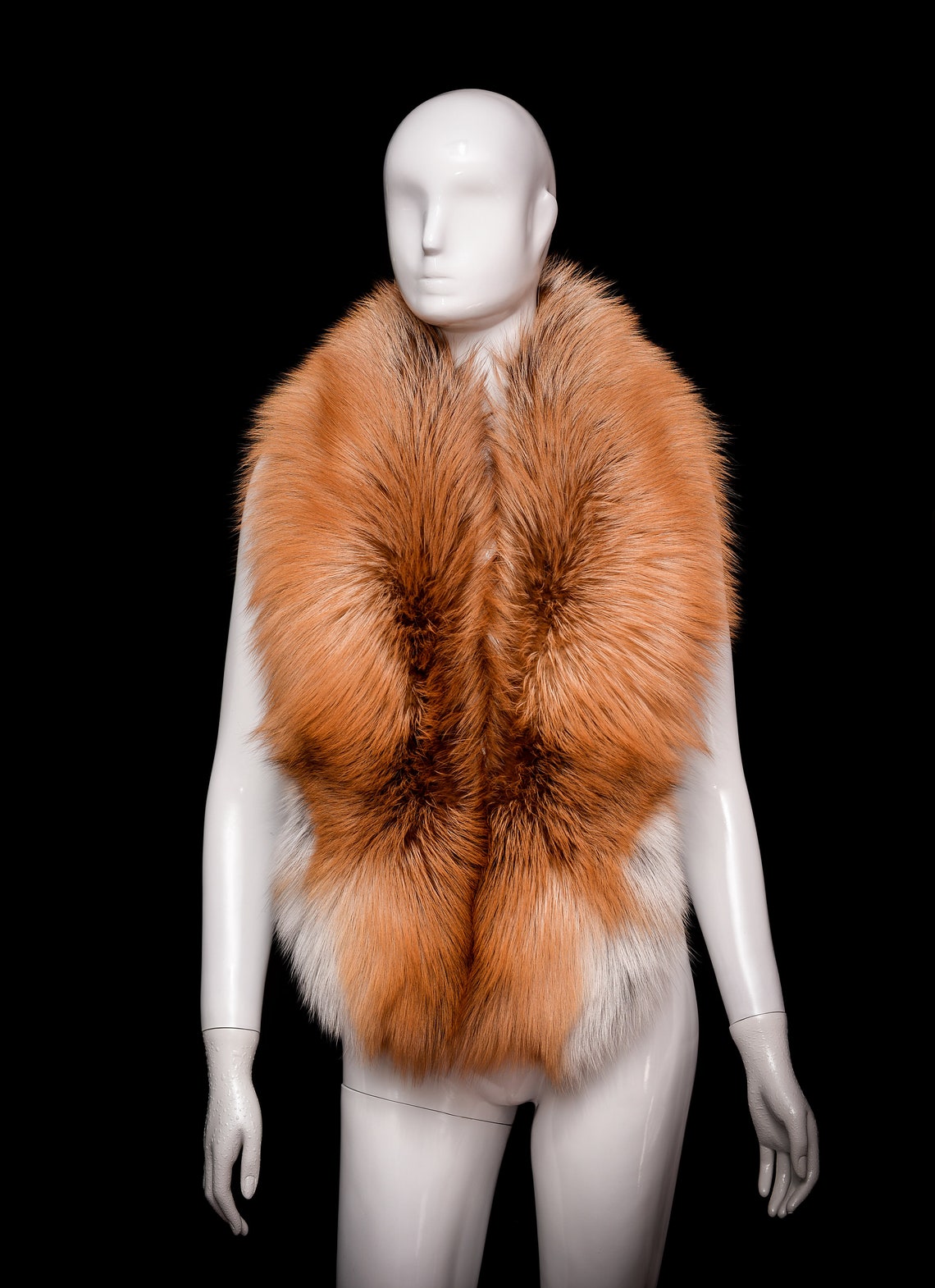 Superior Gold Fox Fur Women's Posh Stole Collar Scarf Boa Shawl - Etsy