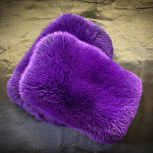 Genuine Fox Fur Cuffs Arms Warmers Wristbands - Etsy