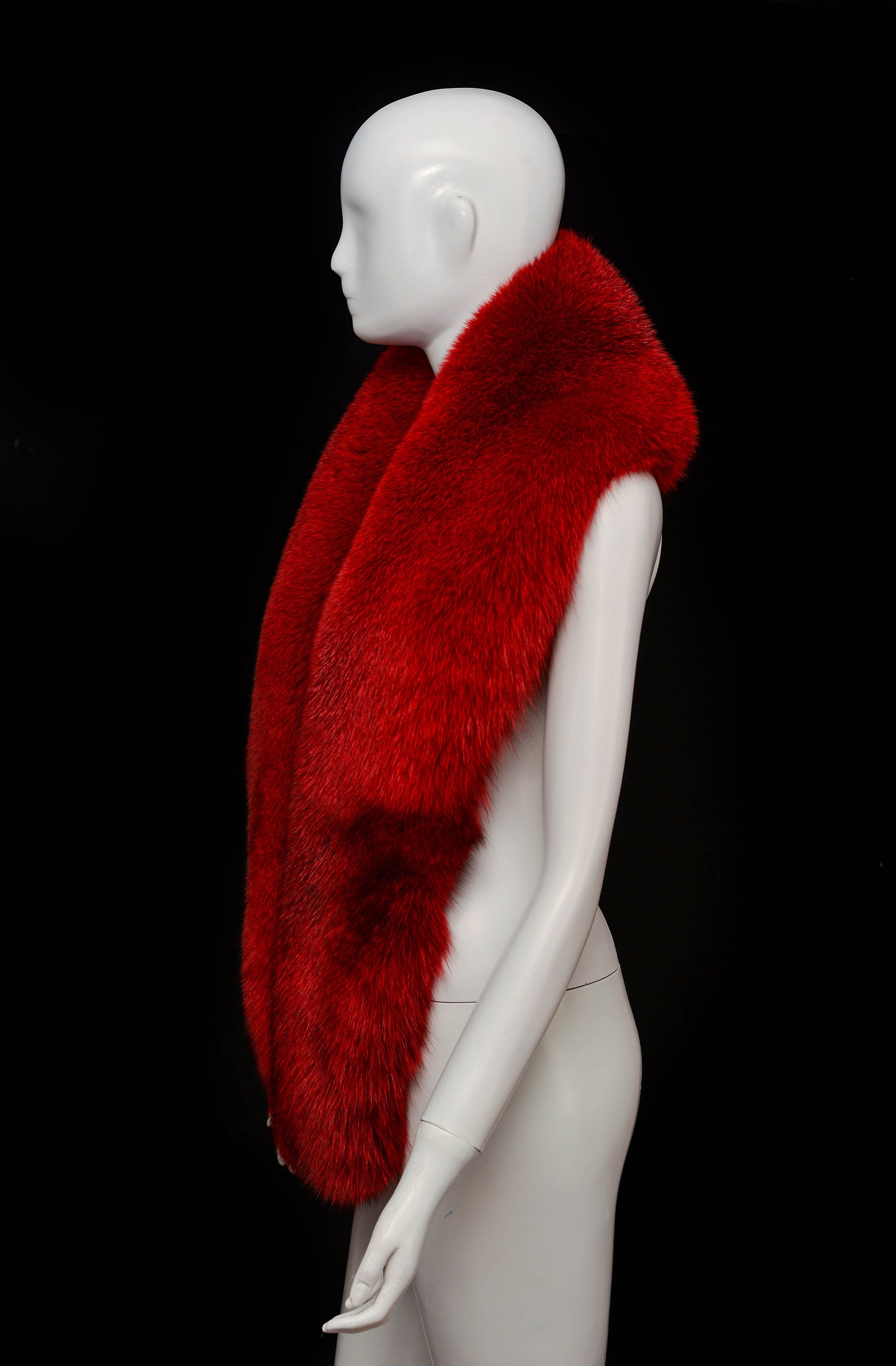 Plain Red Fox Fur Women's Stylish Oversize Scarf Boa Stole - Etsy