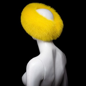 Arctic Yellow Fox Fur Luxury Stylish Ski Headband Headwrap Ear Warmer ...