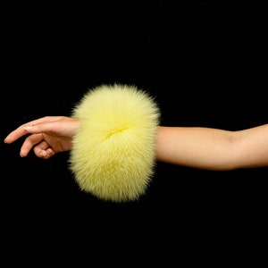 Genuine Fox Fur Cuffs Warmers Wristbands Arm Bands - Etsy