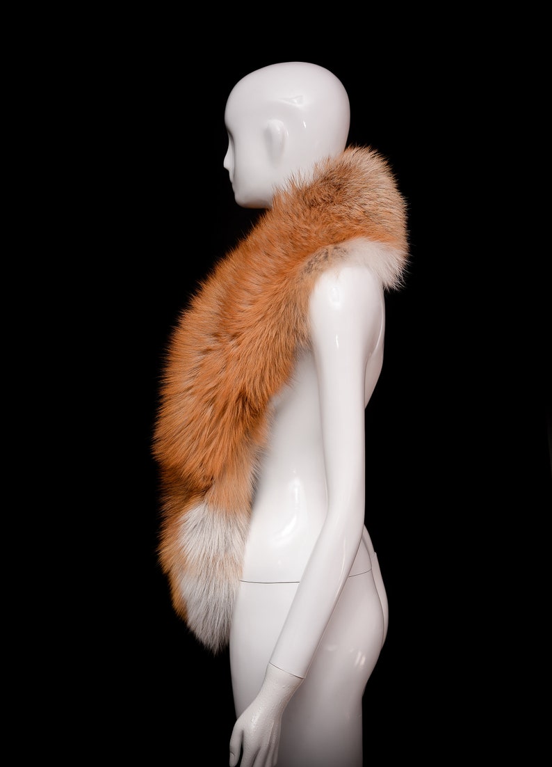 Superior Gold Fox Fur Women's Posh Stole Collar Scarf Boa Shawl - Etsy