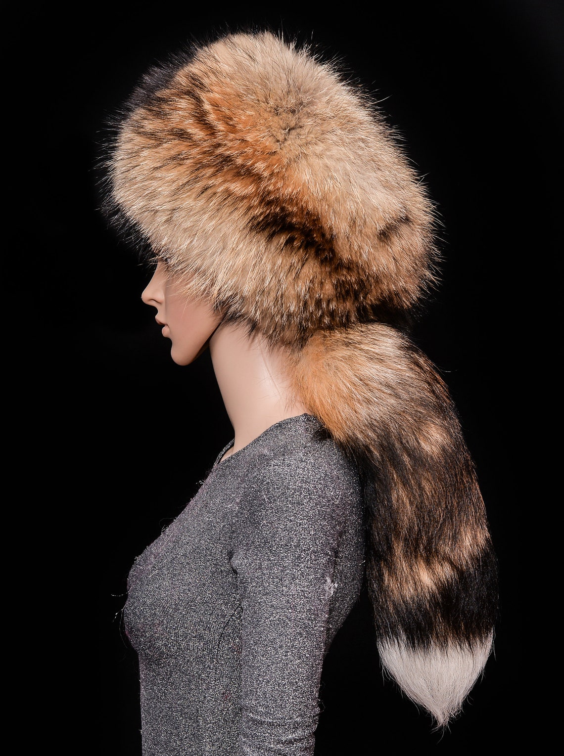 Saga Furs Finnraccoon Fur Daniel Boone Style Massive Winter - Etsy