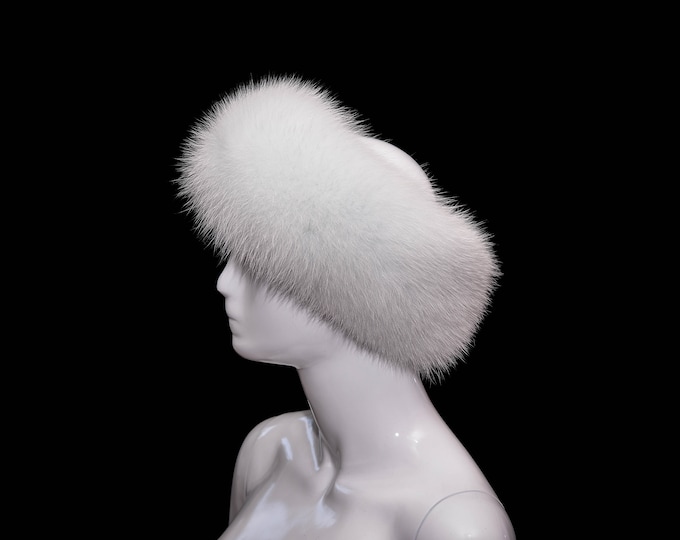 Arctic White Fox Fur Luxury Stylish Ski Headband | Etsy