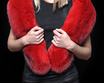 Red Fox Scarf - Etsy