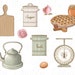 Cottagecore Baking Aesthetic Clipart Set Hand Drawn Old - Etsy