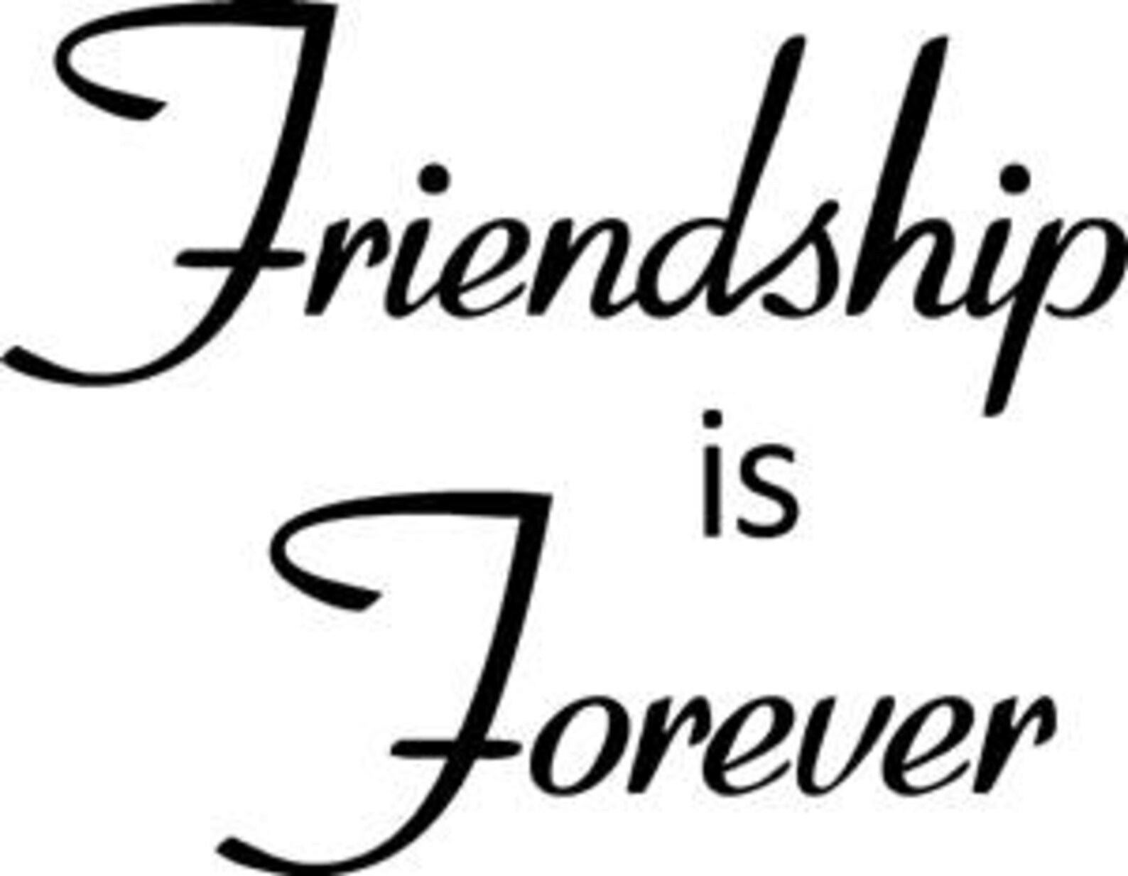 Friendship is Forever Wall Decal - Etsy
