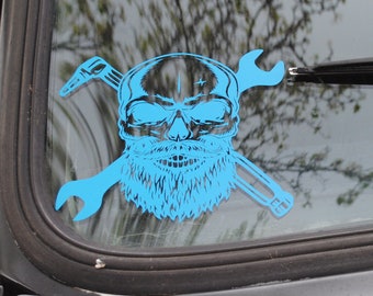 Bearded skull | Etsy