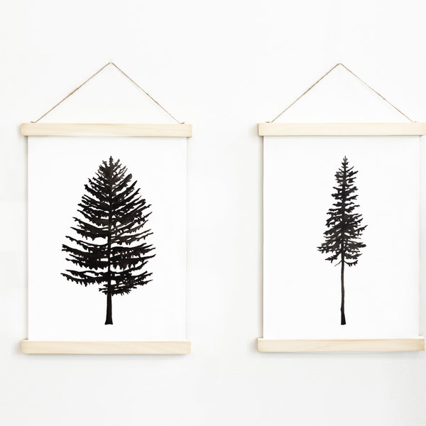 Pine Tree Poster - Etsy