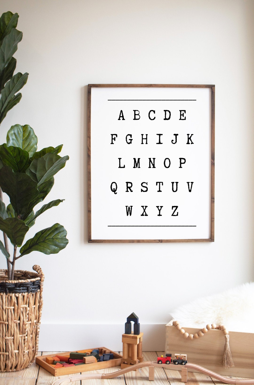 Alphabet ABC Print, Children's Room Decor - Etsy